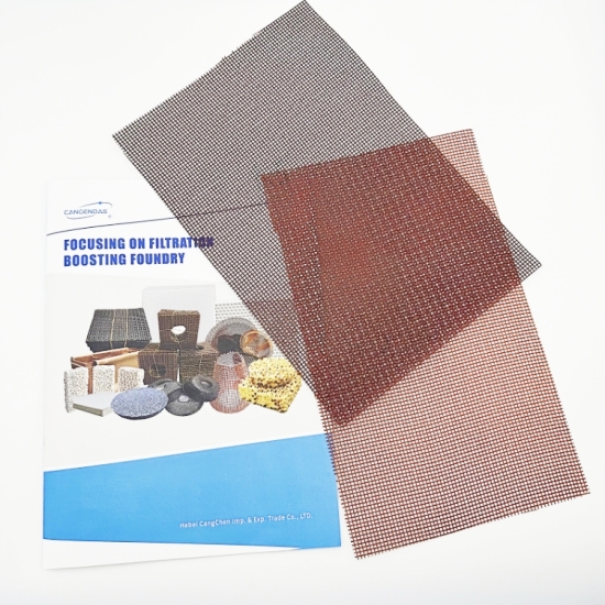 High Silica Fiberglass Filter Mesh For Steel Iron And Copper